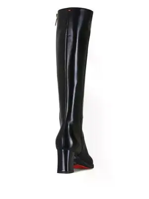 Santoni Mariel Pointed-toe Block-heel Boots