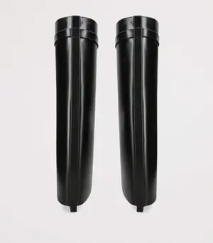 Givenchy Leather Shark Knee-high Boots - Black