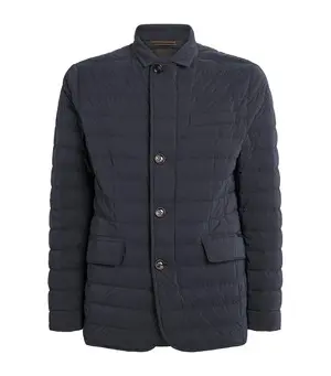 MOORER Quilted Zavyer Jacket - Beige