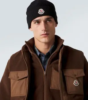 Moncler Archivio Ribbed-knit Cotton Beanie