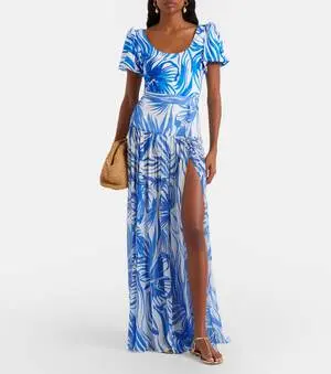 ALEXANDRA MIRO Jaimee High-rise Printed Maxi Skirt