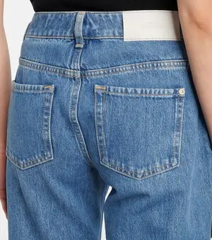 7 For All Mankind Calie Embellished Cropped Straight Jeans