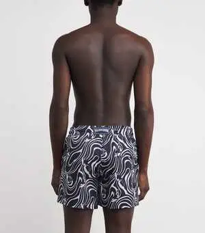 Vilebrequin Printed Moorise Board/boxer - Blue