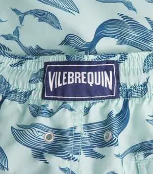 Vilebrequin Whale Print Moorea Swim Shorts - Blue