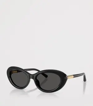 Dolce & Gabbana Acetate Cat Eye Sunglasses - Black