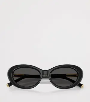 Dolce & Gabbana Acetate Cat Eye Sunglasses - Black