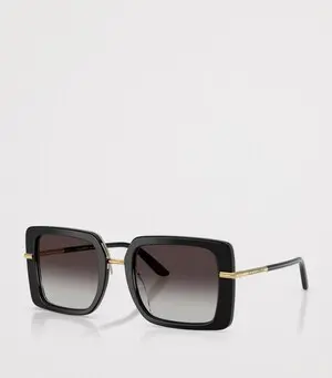 Dolce & Gabbana Acetate Oversized Square Frame Sunglasses