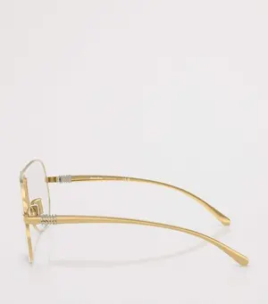 Miu Miu Metal Pilot Aviator Eyeglasses