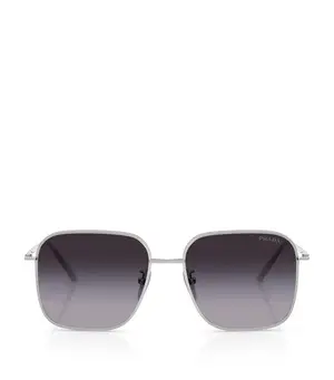 Prada Metal Square Frame Sunglasses