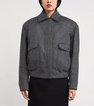 Stella McCartney Wool Herringbone Field Jacket