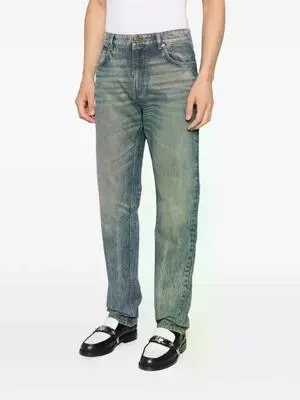 Balmain Logo Patch Jeans