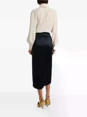 Valentino Garavani Bow Draped Midi Skirt