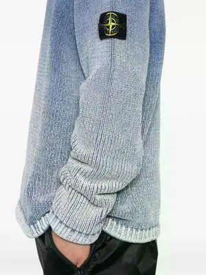 Stone Island Ombre-effect Crew-neck Sweater - Blue