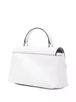 Michael Kors Leather Top Handle Bag - White