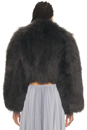 Alaïa Cropped Shearling Jacket