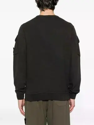 Stone Island Pocket-detailed Crew-neck Sweatshirt - Grey