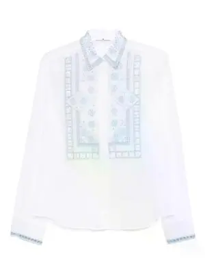 Ermanno Scervino Pointed Collar Shirts For Women