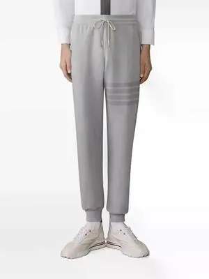 Thom Browne Loopback Four-bar Track Pants - Grey