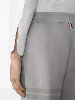 Thom Browne Loopback Four-bar Track Pants - Grey