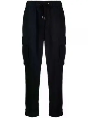 Peserico Cropped Cargo Track Pants - Blue