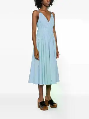 Pinko Sleeveless Pleated Midi Dress