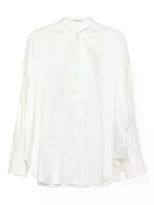 Brunello Cucinelli Band Collar Blouse
