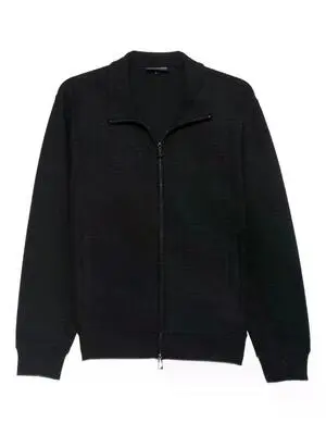 Emporio Armani Textured Zip Sweatshirt