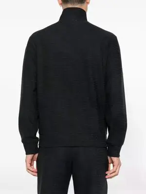 Emporio Armani Textured Zip Sweatshirt