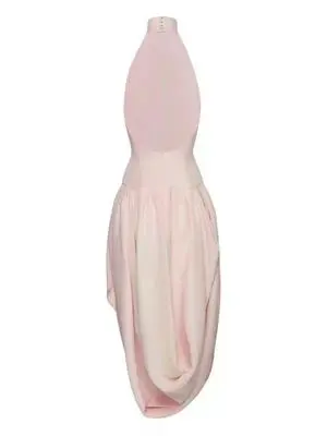Magda Butrym Halterneck Draped Dress