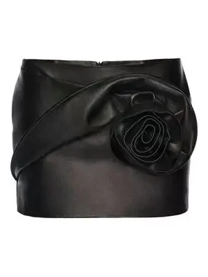 Magda Butrym Floral Detail Wrap Mini Skirt