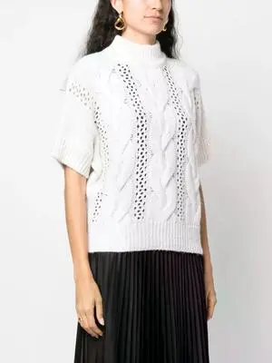 Peserico Open-knit Short-sleeve Jumper