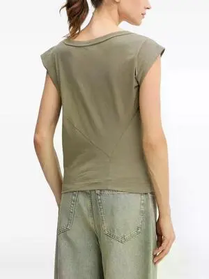 Miss Sixty Shoulder Pad Crew Neck T-shirt