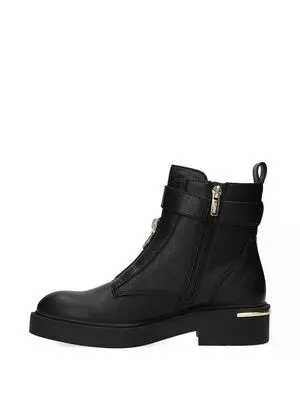 MEXX Buckle Zip Ankle Boots With Gold-tone Hardware