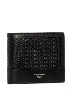 Dolce & Gabbana Woven Plongé Calfskin Wallet