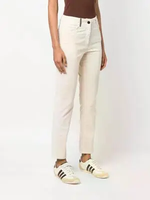 Peserico Corduroy Slim-cut Cotton Trousers
