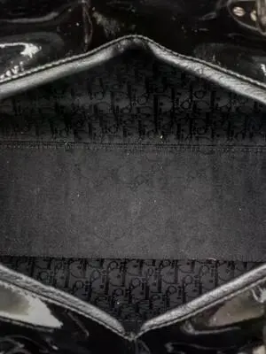 Dior Large Patent Cannage Lady Satchel - Black