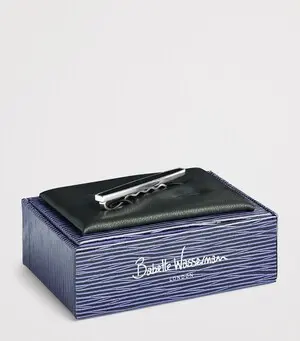 BABETTE WASSERMAN LONDON Rhodium-plated Deco Tie Bar Cufflinks