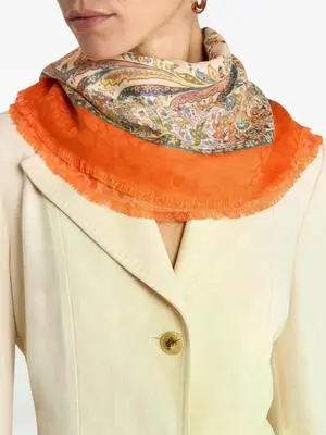 Etro Floral-paisley Shawl - Neutrals