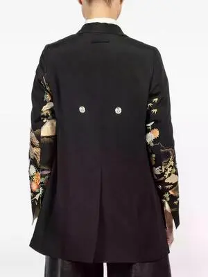 IBRIGU Flared Printed Kimono Blazer
