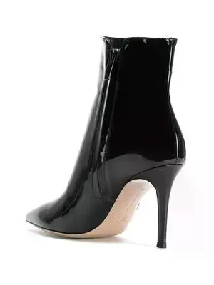 GIANVITO ROSSI Pointed Toe Patent Leather Ankle Boots