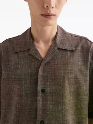 JIL SANDER Flamé Wool Blend Shirt