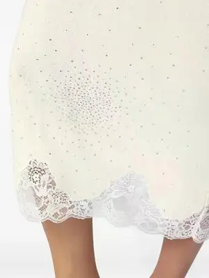 Giuseppe Di Morabito Embellished Lace Midi Skirt