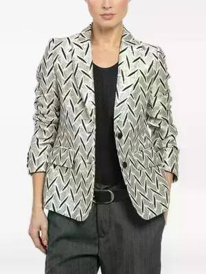MAURIZIO MASSIMINO Button-fastening Blazer - Silver