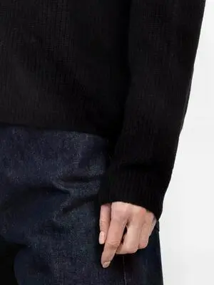 Jenni Kayne Ribbed Half-zip Funnel Neck Sweater