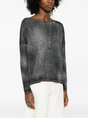 Avant Toi Long-sleeve Top With Faded Effect