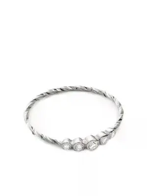 MARIA BLACK 14k Recycled White Gold Ally Lab-grown Diamond Ring - Silver