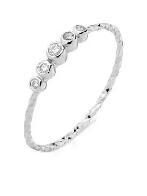MARIA BLACK 14k Recycled White Gold Ally Lab-grown Diamond Ring