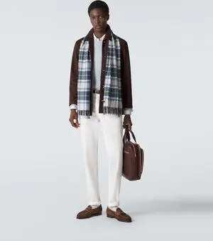 Dunhill Tartan Cashmere Scarf