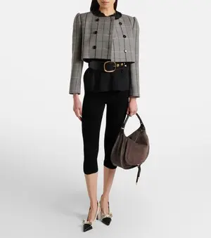 Chloé Ruffled Silk Crepe De Chine Top - Black