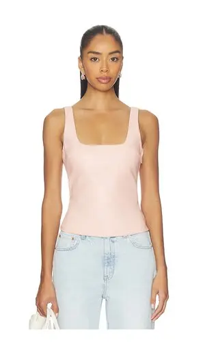 CULTNAKED Faux Leather Baselayer Top - Pink